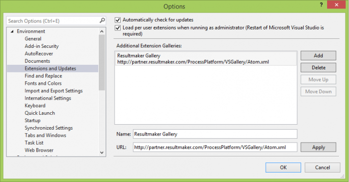 Visual Studio Gallery - Process Platform Partner Site